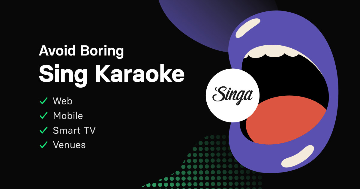 Sing karaoke online. All the songs, any device | Singa
